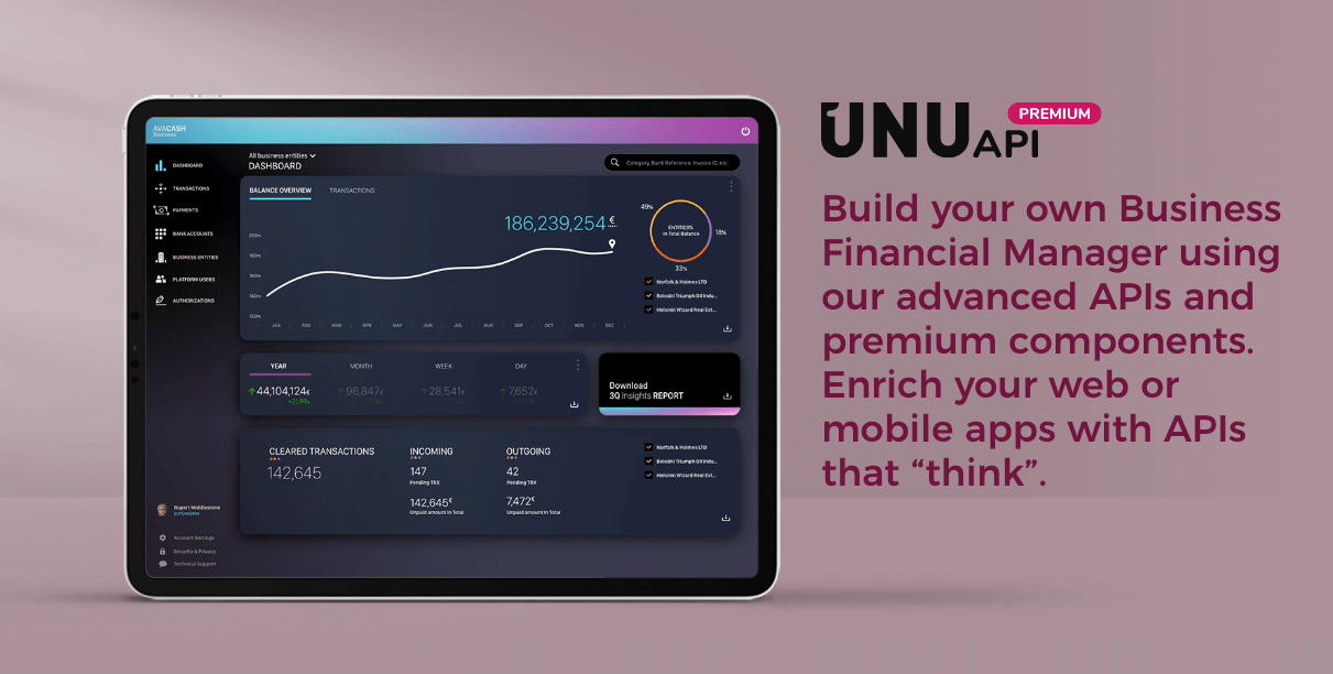UNUapi | API bundles for Account Aggregation, Multibanking, BFM & PFM