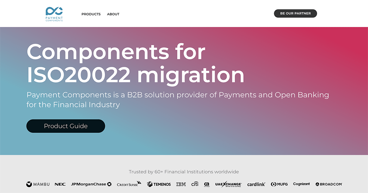 Payment Components Home: Open Banking and Payment solutions